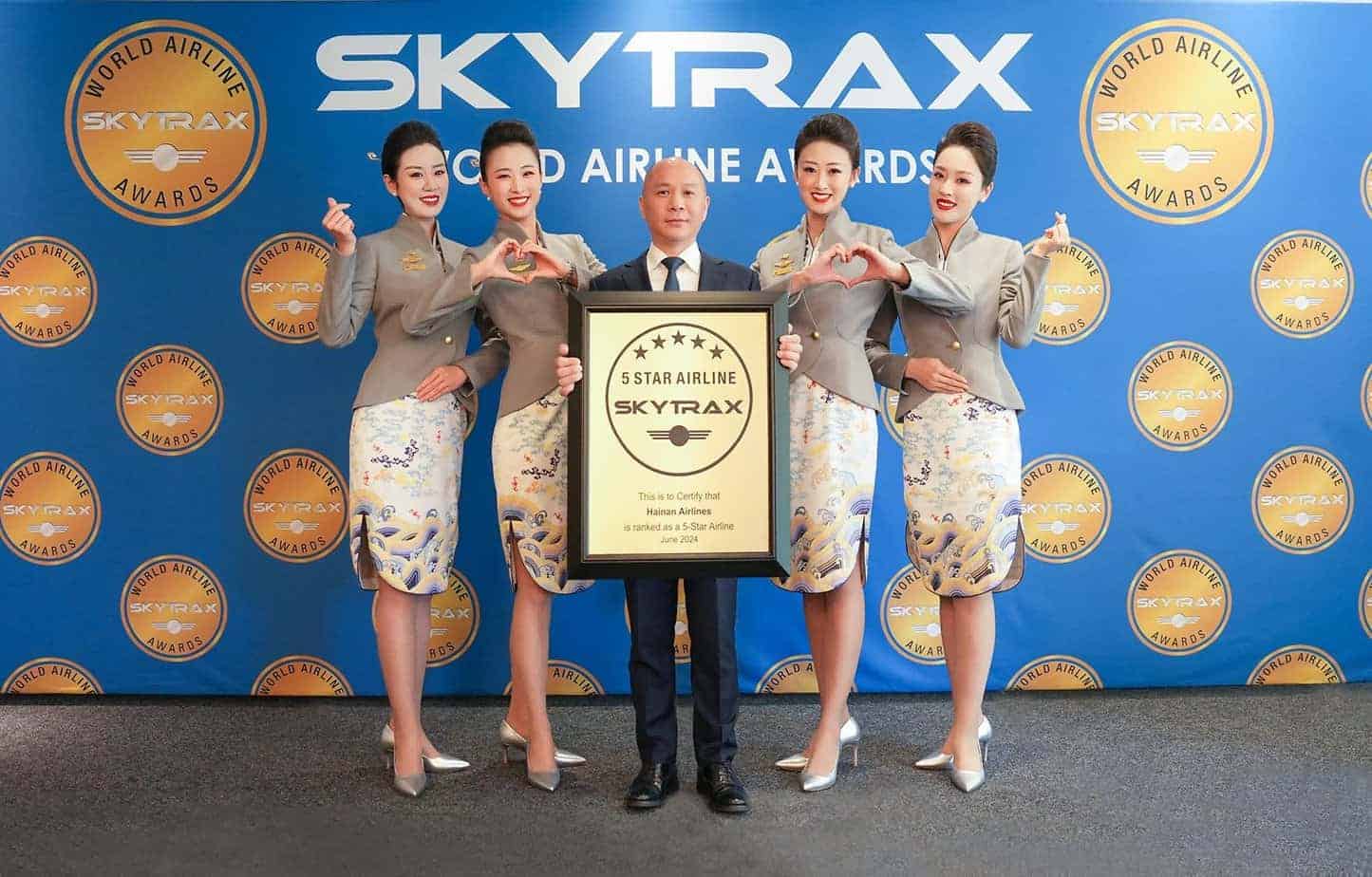 Hainan Airlines Wins Prestigious SKYTRAX Awards at 2024 World Award